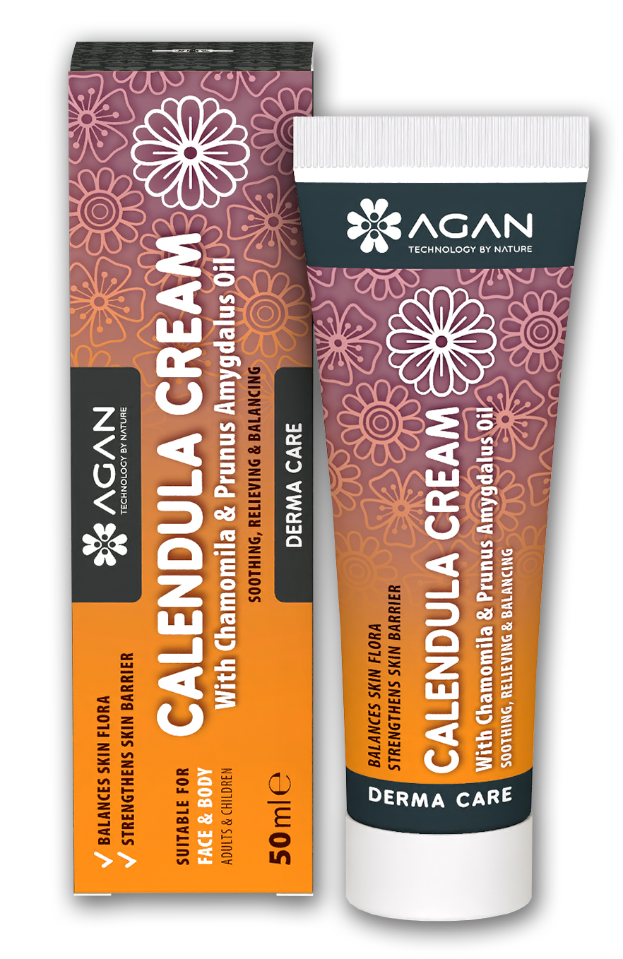 CALENDULA with CHAMOMILLA & PRUNUS AMYGDALUS OIL CREAM – AGAN UK